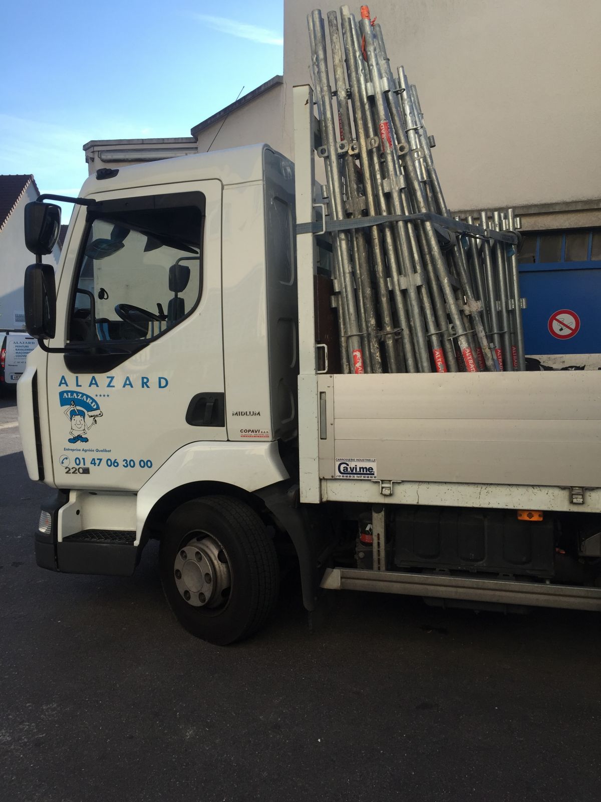 Les équipements de la société de travaux ALAZARD à CHampigny (94)